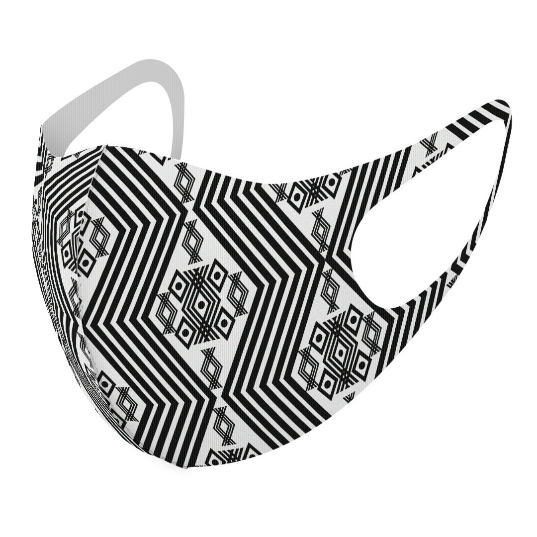 商品特徴・洗って繰り返し使える デザインマスク 2枚セット・素材：ポリエステル　サラサラとした肌触りで通気性がよく、呼吸も苦しくなりにくい・3D立体構造で伸縮性もあるので、顔にしっかりフィットして耳が痛くなりにくい・専用の高精細転写プリンタ...
