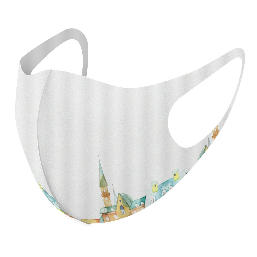 商品特徴・洗って繰り返し使える デザインマスク 2枚セット・素材：ポリエステル　サラサラとした肌触りで通気性がよく、呼吸も苦しくなりにくい・3D立体構造で伸縮性もあるので、顔にしっかりフィットして耳が痛くなりにくい・専用の高精細転写プリンタ...