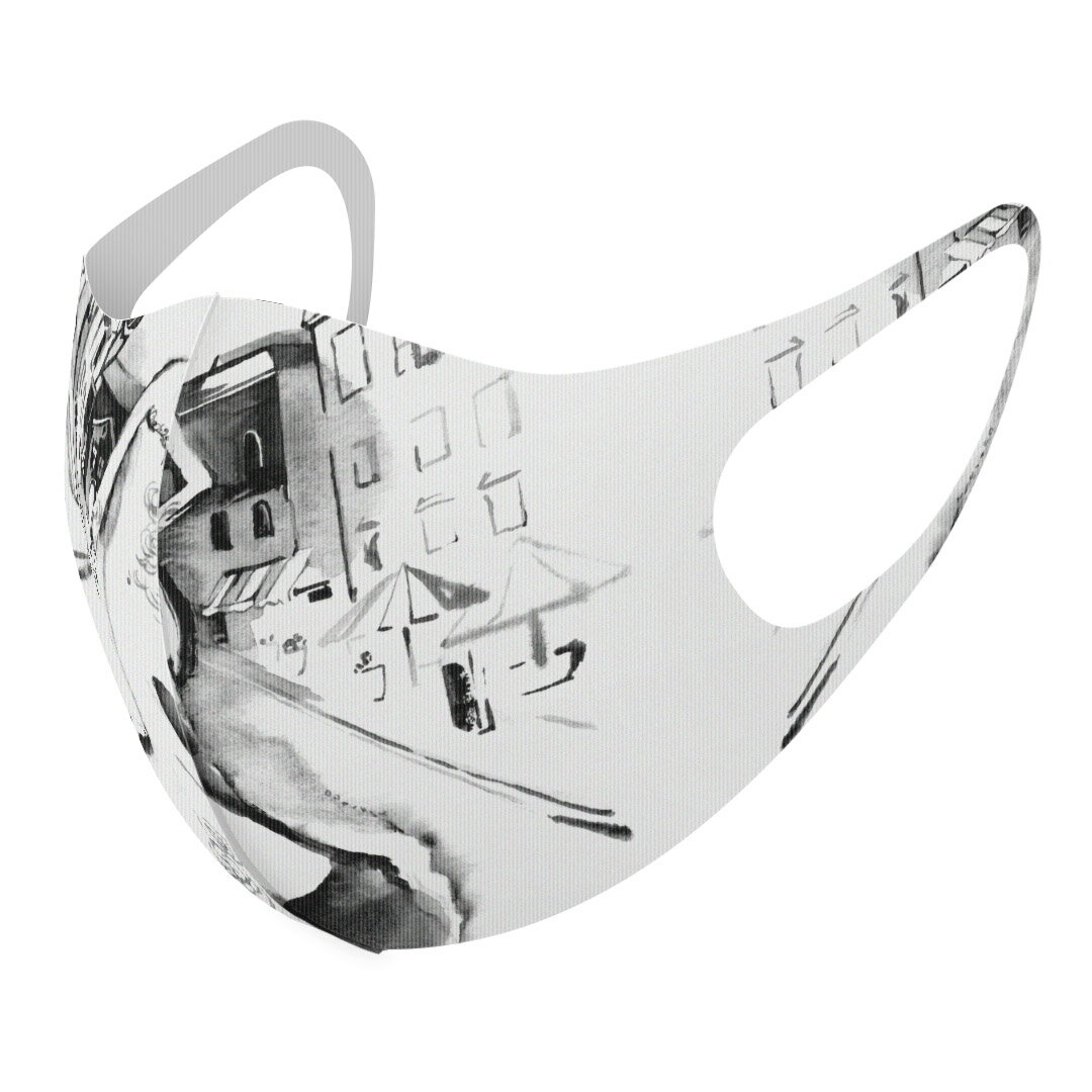 商品特徴・洗って繰り返し使える デザインマスク 2枚セット・素材：ポリエステル　サラサラとした肌触りで通気性がよく、呼吸も苦しくなりにくい・3D立体構造で伸縮性もあるので、顔にしっかりフィットして耳が痛くなりにくい・専用の高精細転写プリンタ...