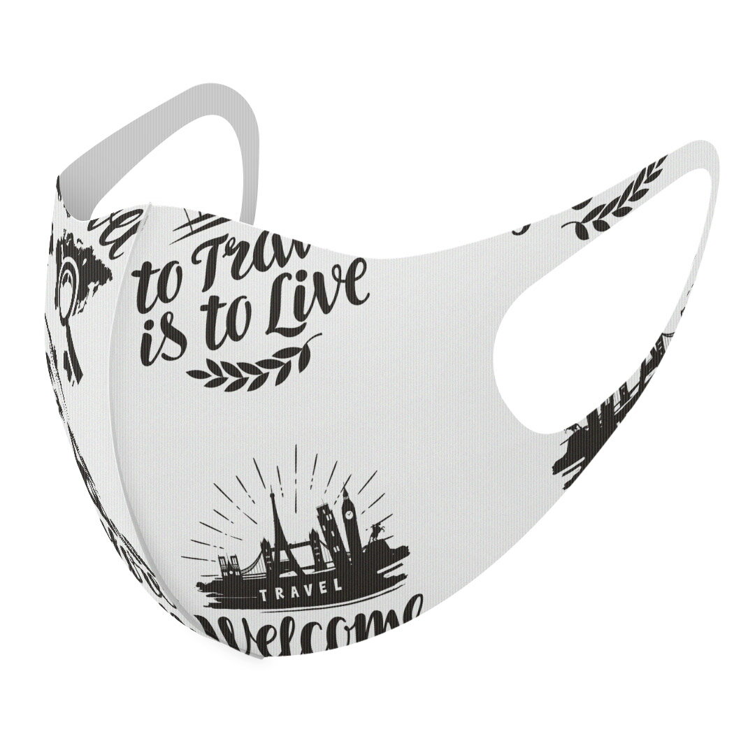 商品特徴・洗って繰り返し使える デザインマスク 2枚セット・素材：ポリエステル　サラサラとした肌触りで通気性がよく、呼吸も苦しくなりにくい・3D立体構造で伸縮性もあるので、顔にしっかりフィットして耳が痛くなりにくい・専用の高精細転写プリンタ...