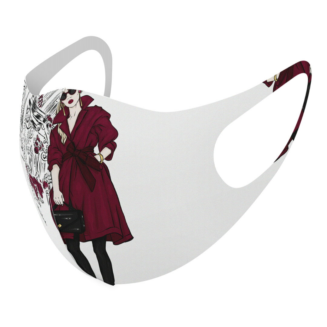 商品特徴・洗って繰り返し使える デザインマスク 2枚セット・素材：ポリエステル　サラサラとした肌触りで通気性がよく、呼吸も苦しくなりにくい・3D立体構造で伸縮性もあるので、顔にしっかりフィットして耳が痛くなりにくい・専用の高精細転写プリンタ...