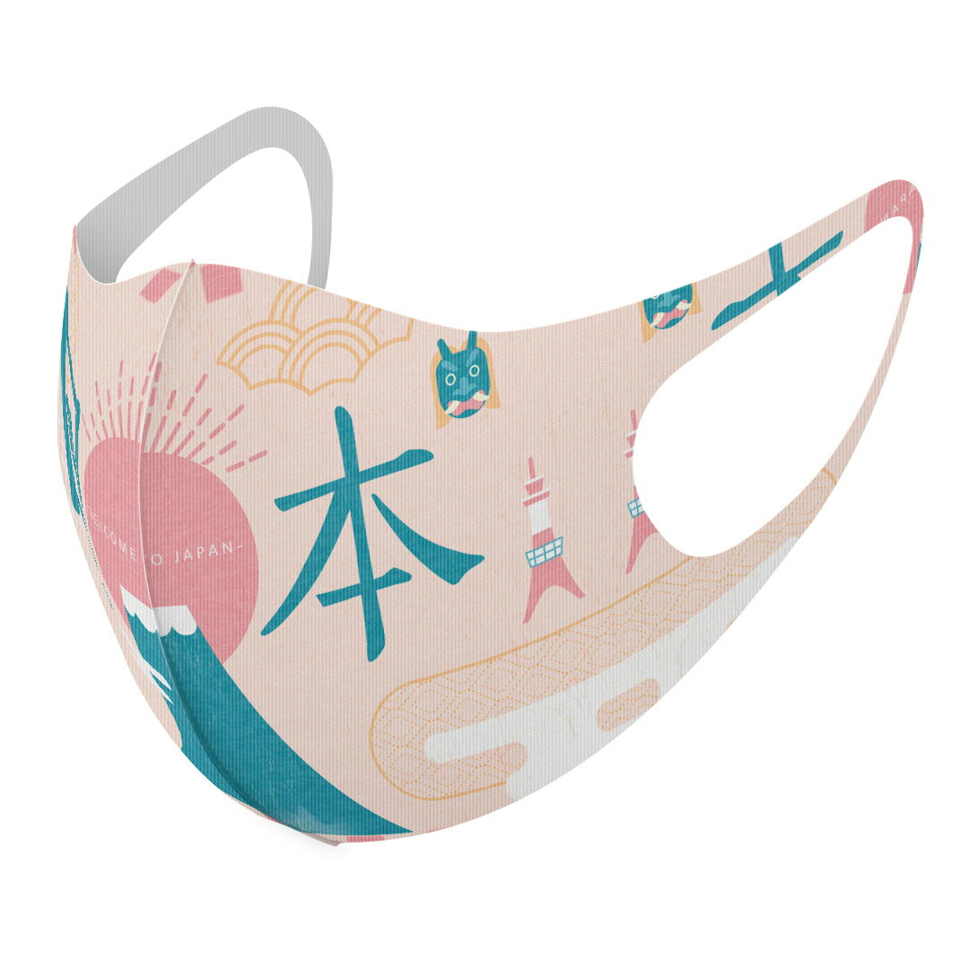 商品特徴・洗って繰り返し使える デザインマスク 2枚セット・素材：ポリエステル　サラサラとした肌触りで通気性がよく、呼吸も苦しくなりにくい・3D立体構造で伸縮性もあるので、顔にしっかりフィットして耳が痛くなりにくい・専用の高精細転写プリンタ...