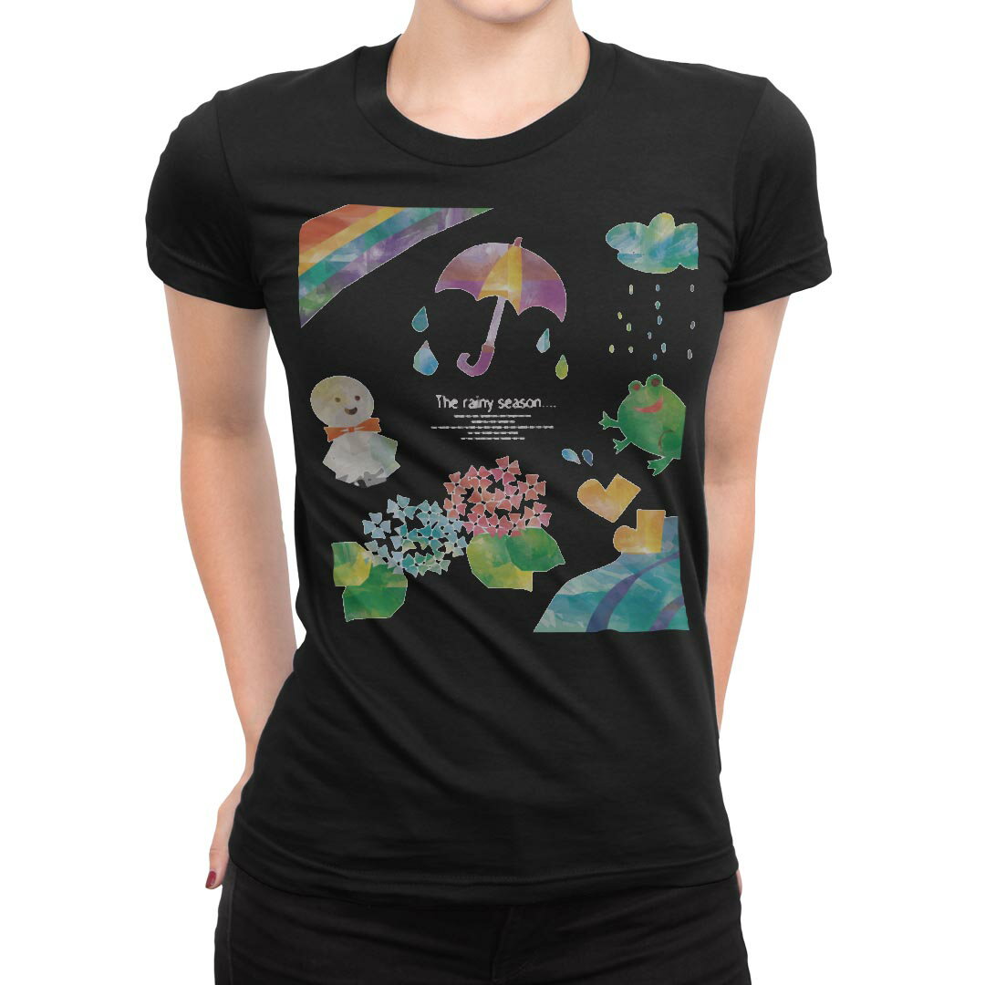 tシャツ レディース 半袖 黒 ブラック デザイン S M L XL Tシャツ ティーシャツ T shirt▼女性用半袖Tシャツ　ブラック全デザインはこちらから▼▼女性用半袖Tシャツ　ホワイト・グレー全デザインはこちらから▼商品特徴・160...