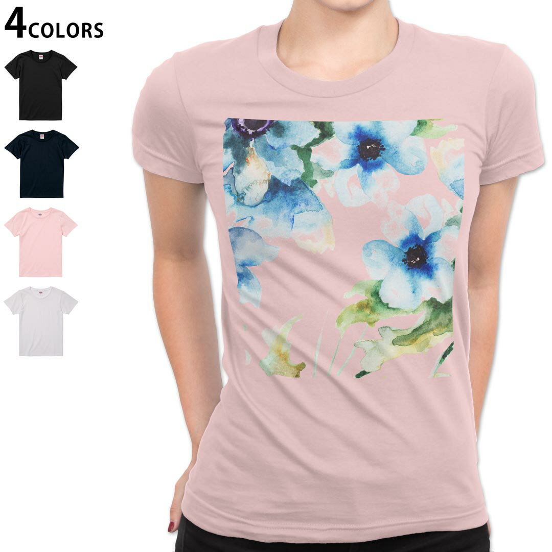 選べる4カラー tシャツ レディース 半袖 デザイン S M L Tシャツ ティーシャツ T shirt ベビーピンク ネイビ ブラック ホワイト▼画像をクリックで拡大▼ ブラック ホワイト ネイビー ベビーピンク ※ブラック・ネイビーは印...