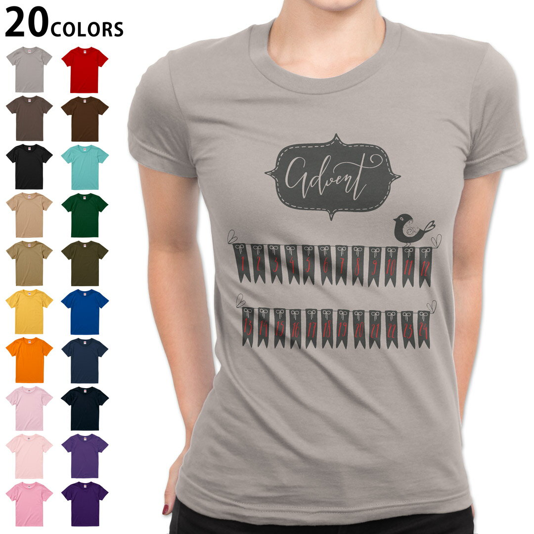 選べる20カラー tシャツ レディース 半袖 デザイン S M L Tシャツ ティーシャツ T shirtライトグレー チャコール ライトベージュ サンドカーキ バナナ オレンジ ライトピン ベビーピンク ピンク レッド ダークブラウン ア...