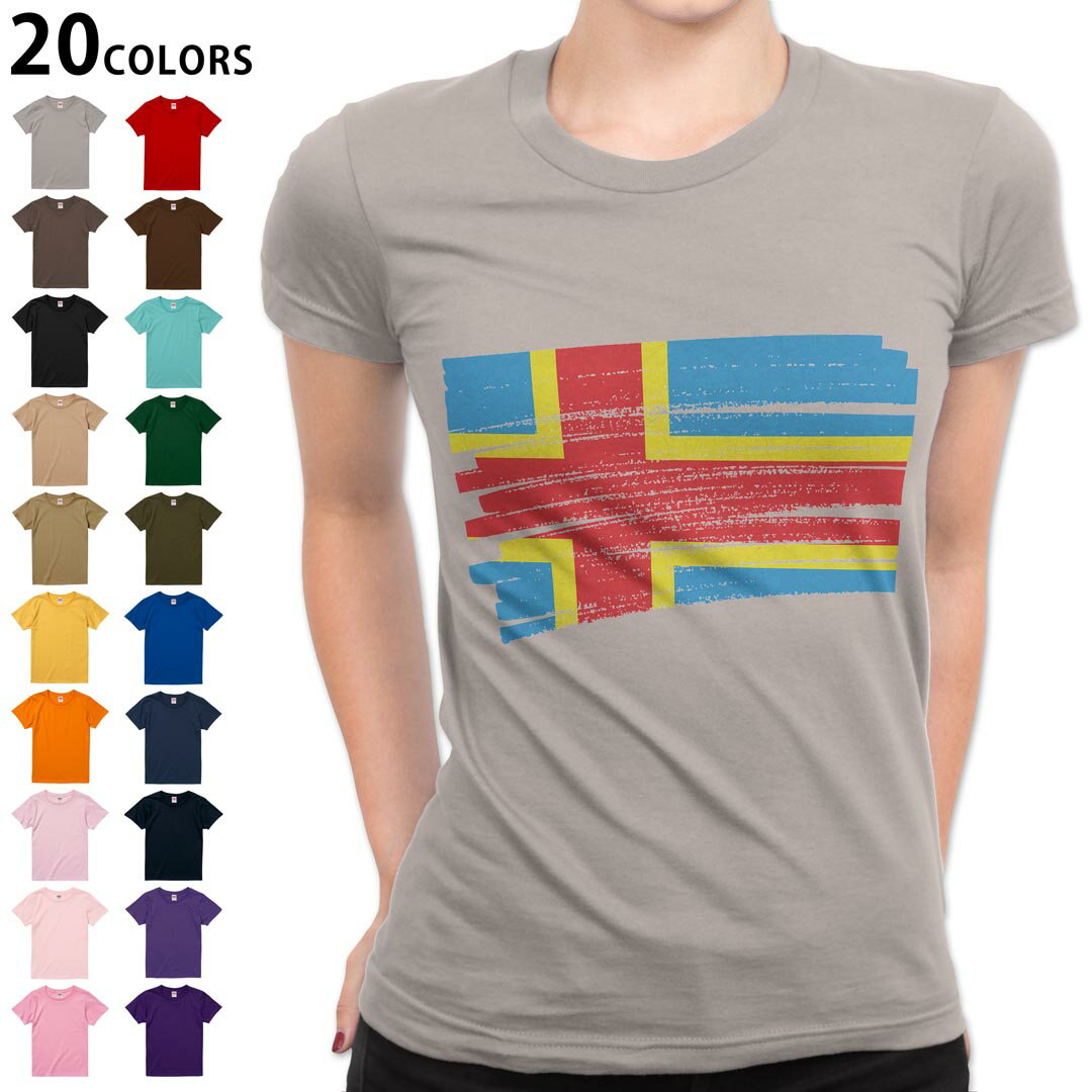 選べる20カラー tシャツ レディース 半袖 デザイン S M L Tシャツ ティーシャツ T shirtライトグレー チャコール ライトベージュ サンドカーキ バナナ オレンジ ライトピン ベビーピンク ピンク レッド ダークブラウン ア...