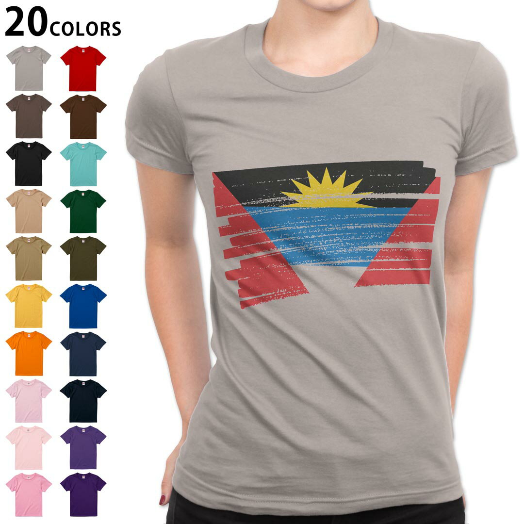 選べる20カラー tシャツ レディース 半袖 デザイン S M L Tシャツ ティーシャツ T shirtライトグレー チャコール ライトベージュ サンドカーキ バナナ オレンジ ライトピン ベビーピンク ピンク レッド ダークブラウン ア...