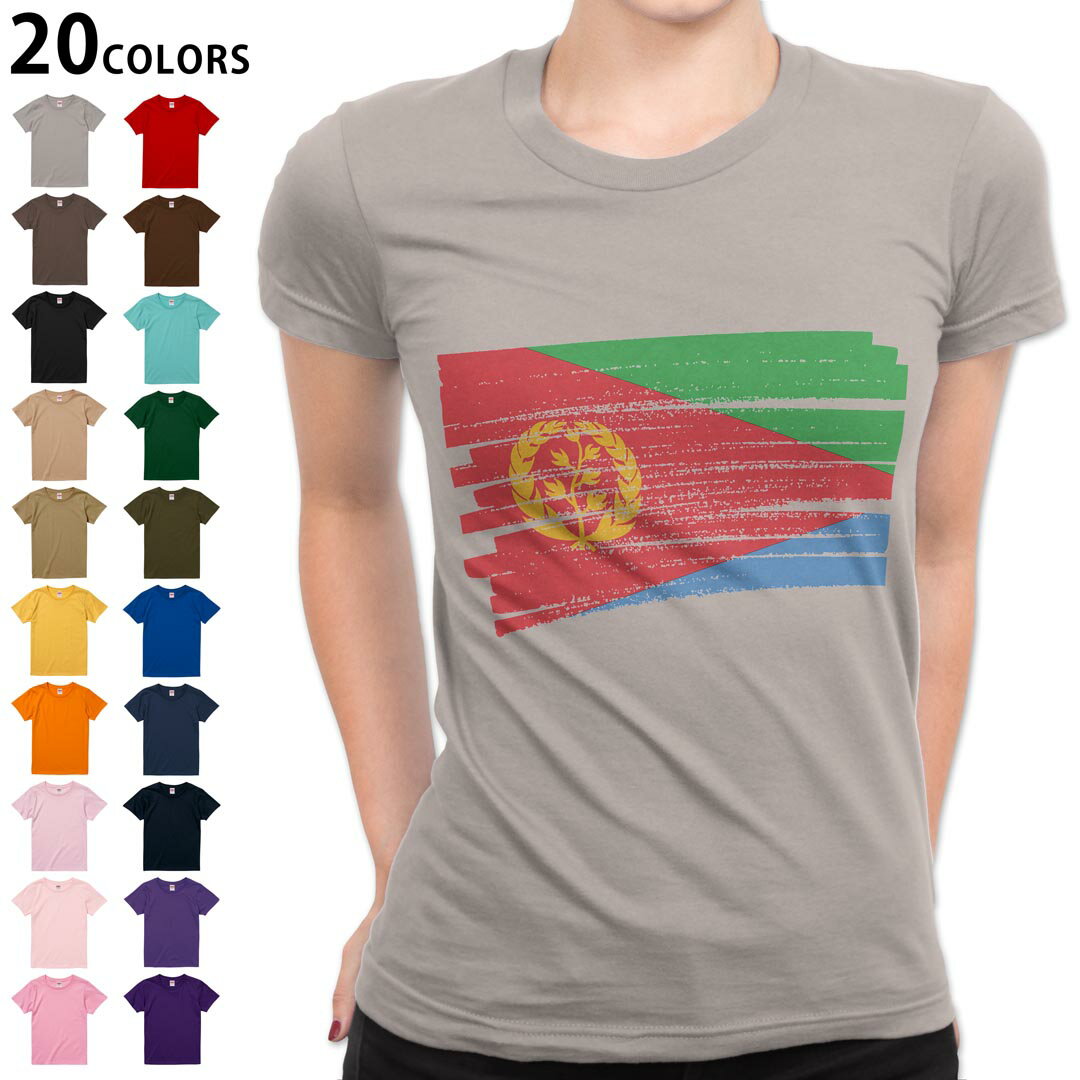 選べる20カラー tシャツ レディース 半袖 デザイン S M L Tシャツ ティーシャツ T shirtライトグレー チャコール ライトベージュ サンドカーキ バナナ オレンジ ライトピン ベビーピンク ピンク レッド ダークブラウン ア...