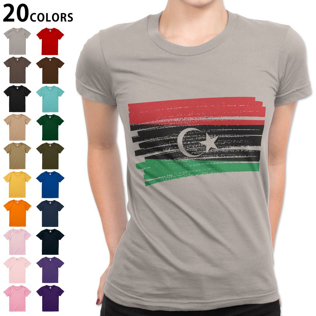 選べる20カラー tシャツ レディース 半袖 デザイン S M L Tシャツ ティーシャツ T shirtライトグレー チャコール ライトベージュ サンドカーキ バナナ オレンジ ライトピン ベビーピンク ピンク レッド ダークブラウン ア...
