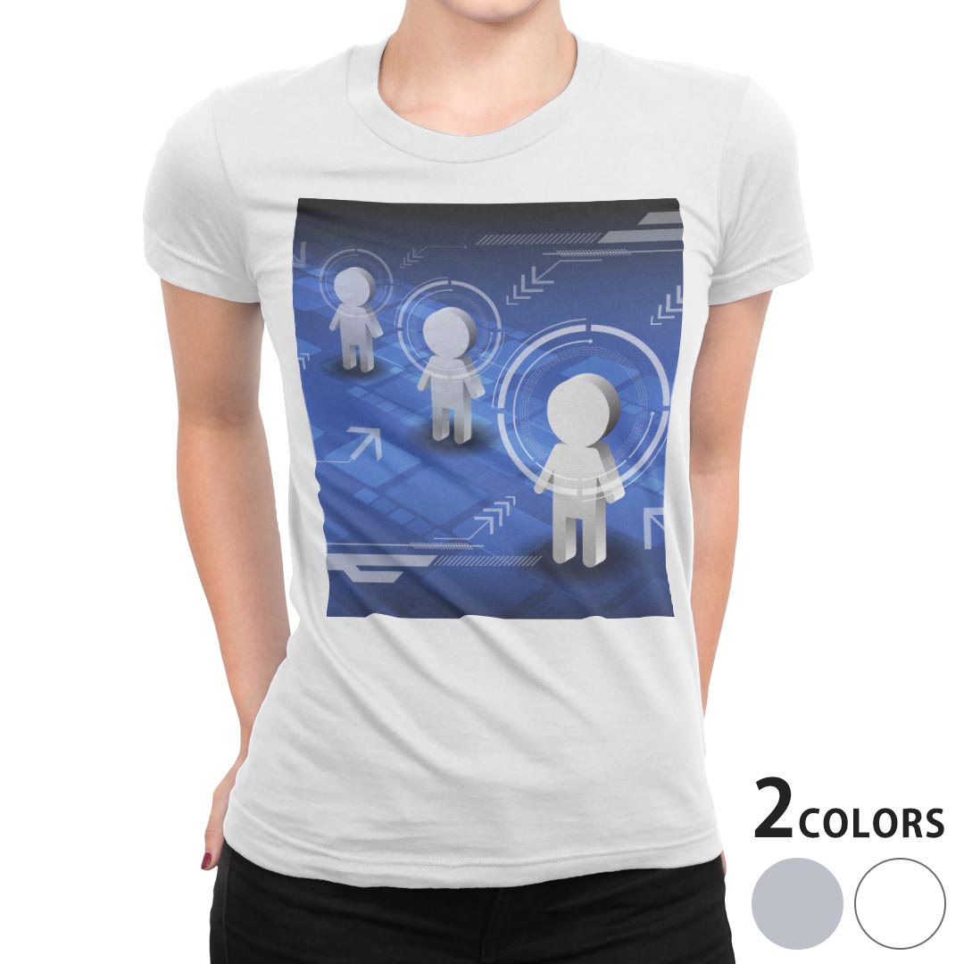 tシャツ レディース 半袖 ホワイト グレー 白　灰色 デザイン S M L XL Tシャツ ティーシャツ T shirt上記で使用したデザインTシャツはこちら▼女性用半袖Tシャツ　ホワイト・グレー全デザインはこちらから▼ ▼女性用半袖Tシ...
