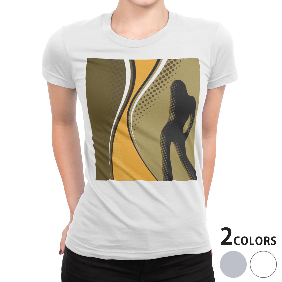 tシャツ レディース 半袖 ホワイト グレー 白　灰色 デザイン S M L XL Tシャツ ティーシャツ T shirt上記で使用したデザインTシャツはこちら▼女性用半袖Tシャツ　ホワイト・グレー全デザインはこちらから▼ ▼女性用半袖Tシ...