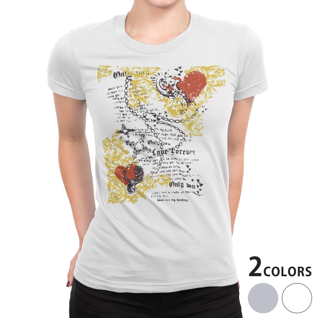 tシャツ レディース 半袖 ホワイト グレー 白　灰色 デザイン S M L XL Tシャツ ティーシャツ T shirt上記で使用したデザインTシャツはこちら▼女性用半袖Tシャツ　ホワイト・グレー全デザインはこちらから▼ ▼女性用半袖Tシ...