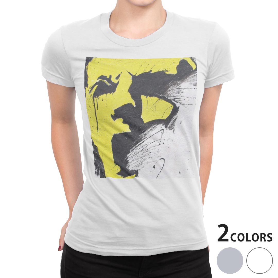 tシャツ レディース 半袖 ホワイト グレー 白　灰色 デザイン S M L XL Tシャツ ティーシャツ T shirt上記で使用したデザインTシャツはこちら▼女性用半袖Tシャツ　ホワイト・グレー全デザインはこちらから▼ ▼女性用半袖Tシ...