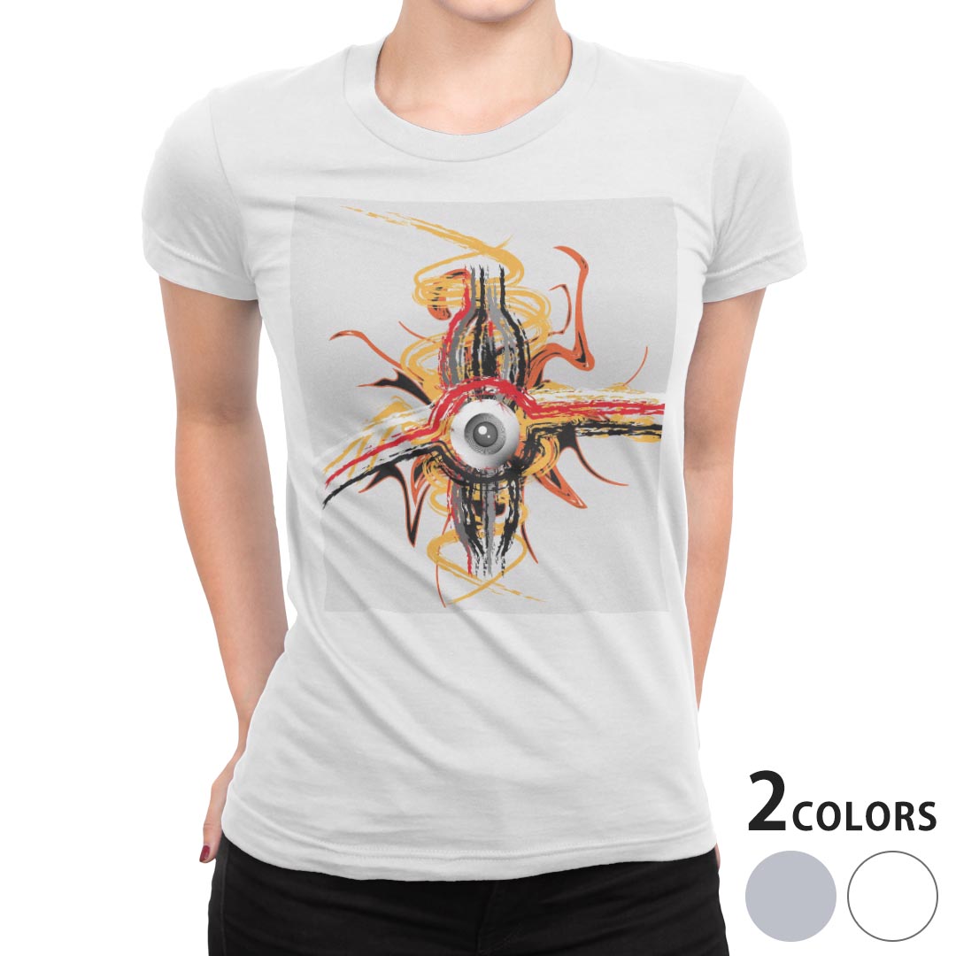 tシャツ レディース 半袖 ホワイト グレー 白　灰色 デザイン S M L XL Tシャツ ティーシャツ T shirt上記で使用したデザインTシャツはこちら▼女性用半袖Tシャツ　ホワイト・グレー全デザインはこちらから▼ ▼女性用半袖Tシ...