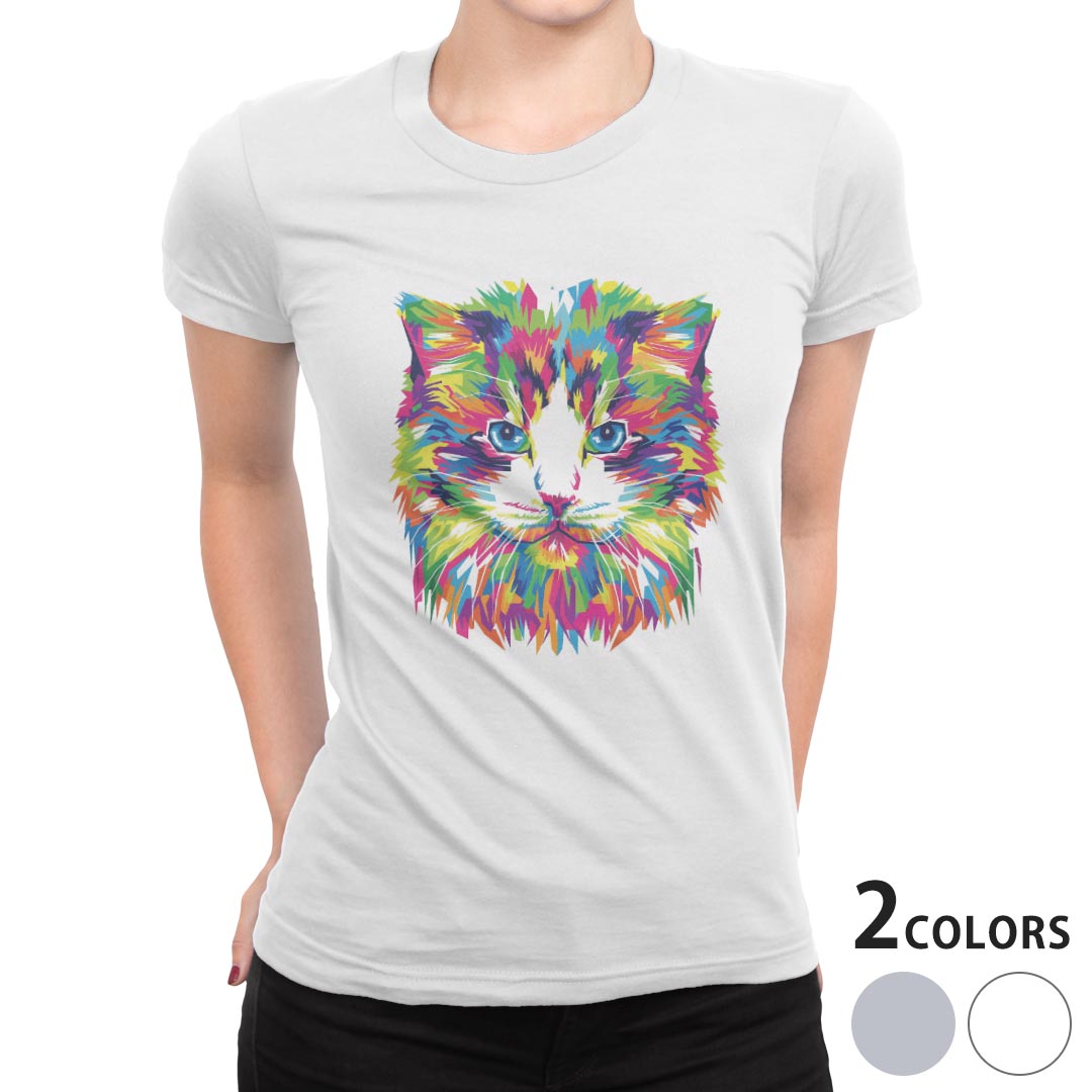 tシャツ レディース 半袖 ホワイト グレー 白　灰色 デザイン S M L XL Tシャツ ティーシャツ T shirt上記で使用したデザインTシャツはこちら▼女性用半袖Tシャツ　ホワイト・グレー全デザインはこちらから▼ ▼女性用半袖Tシ...