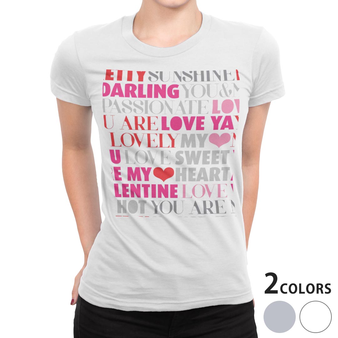 tシャツ レディース 半袖 ホワイト グレー 白　灰色 デザイン S M L XL Tシャツ ティーシャツ T shirt上記で使用したデザインTシャツはこちら▼女性用半袖Tシャツ　ホワイト・グレー全デザインはこちらから▼ ▼女性用半袖Tシ...