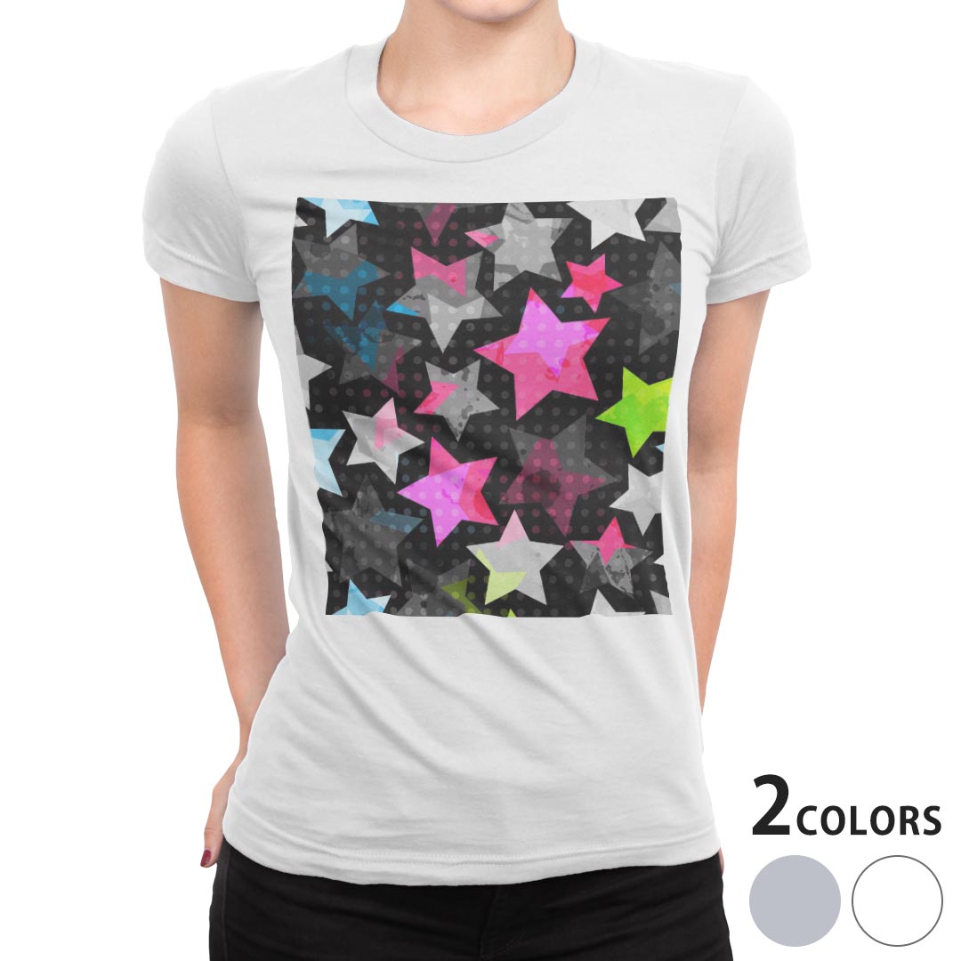 tシャツ レディース 半袖 ホワイト グレー 白　灰色 デザイン S M L XL Tシャツ ティーシャツ T shirt上記で使用したデザインTシャツはこちら▼女性用半袖Tシャツ　ホワイト・グレー全デザインはこちらから▼ ▼女性用半袖Tシ...
