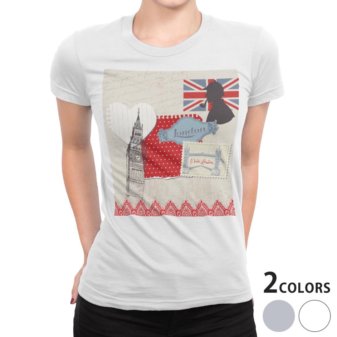 tシャツ レディース 半袖 ホワイト グレー 白　灰色 デザイン S M L XL Tシャツ ティーシャツ T shirt上記で使用したデザインTシャツはこちら▼女性用半袖Tシャツ　ホワイト・グレー全デザインはこちらから▼ ▼女性用半袖Tシ...