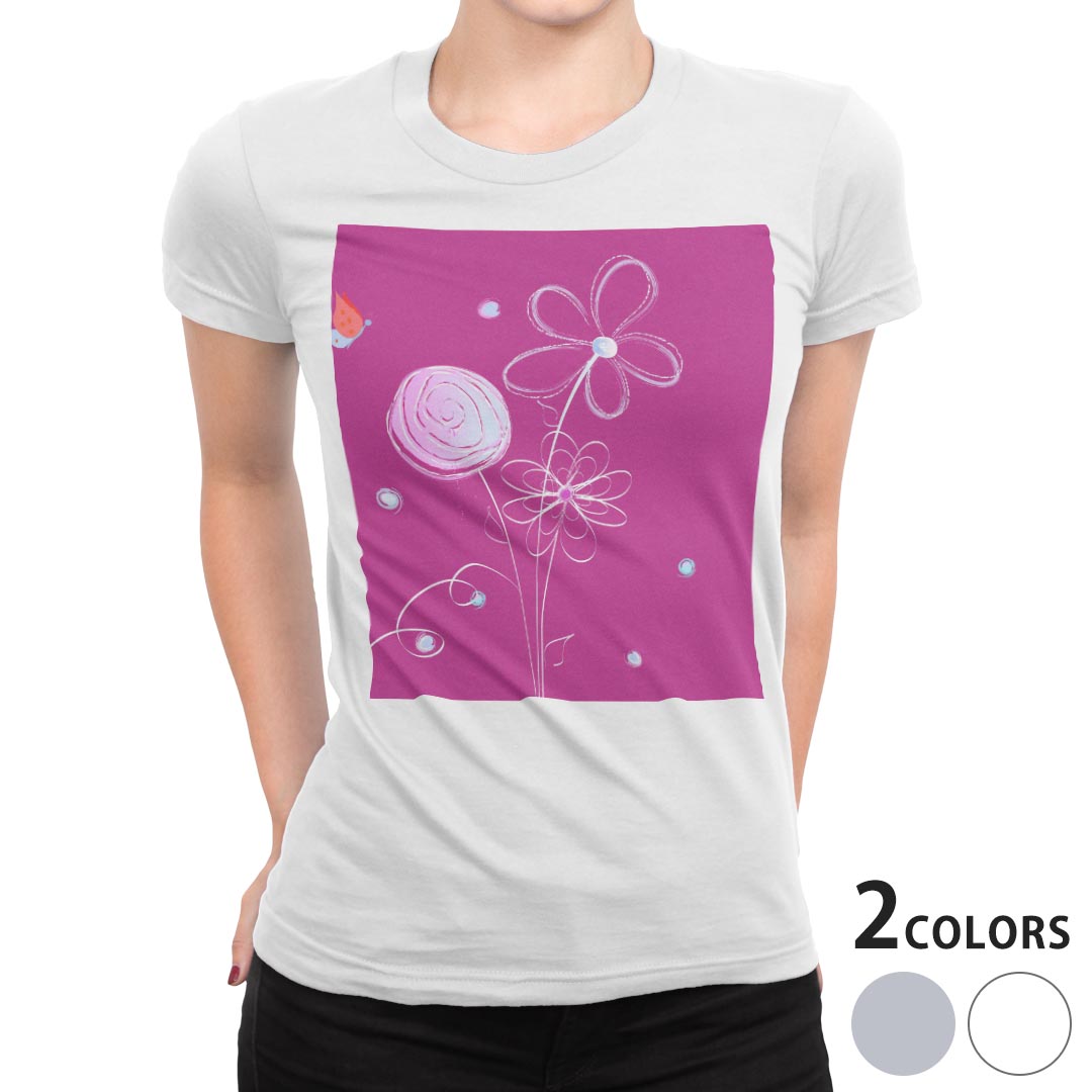 tシャツ レディース 半袖 ホワイト グレー 白　灰色 デザイン S M L XL Tシャツ ティーシャツ T shirt上記で使用したデザインTシャツはこちら▼女性用半袖Tシャツ　ホワイト・グレー全デザインはこちらから▼ ▼女性用半袖Tシ...