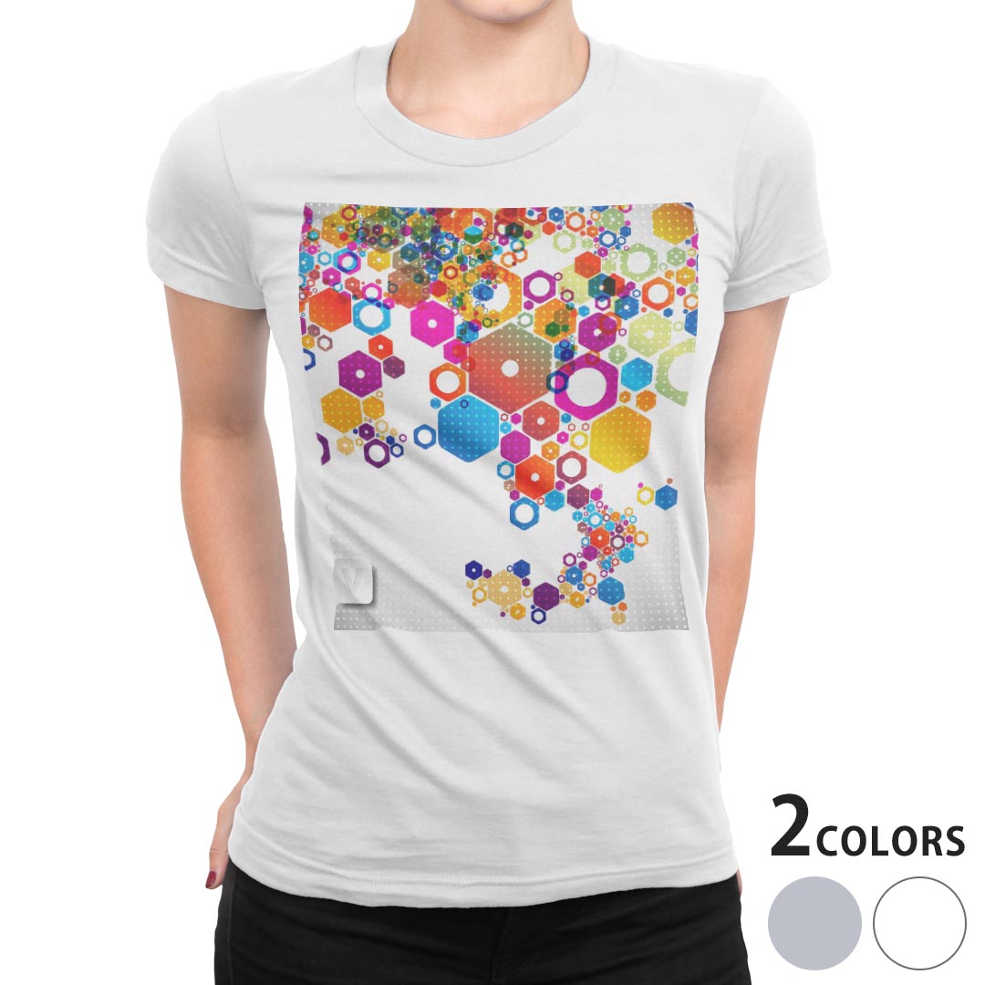 tシャツ レディース 半袖 ホワイト グレー 白　灰色 デザイン S M L XL Tシャツ ティーシャツ T shirt上記で使用したデザインTシャツはこちら▼女性用半袖Tシャツ　ホワイト・グレー全デザインはこちらから▼ ▼女性用半袖Tシ...