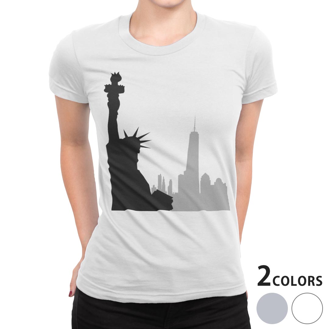 tシャツ レディース 半袖 ホワイト グレー 白　灰色 デザイン S M L XL Tシャツ ティーシャツ T shirt上記で使用したデザインTシャツはこちら▼女性用半袖Tシャツ　ホワイト・グレー全デザインはこちらから▼ ▼女性用半袖Tシ...
