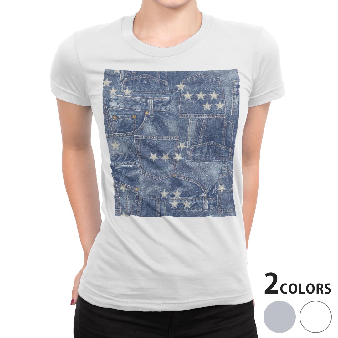 tシャツ レディース 半袖 ホワイト グレー 白　灰色 デザイン S M L XL Tシャツ ティーシャツ T shirt上記で使用したデザインTシャツはこちら▼女性用半袖Tシャツ　ホワイト・グレー全デザインはこちらから▼ ▼女性用半袖Tシ...