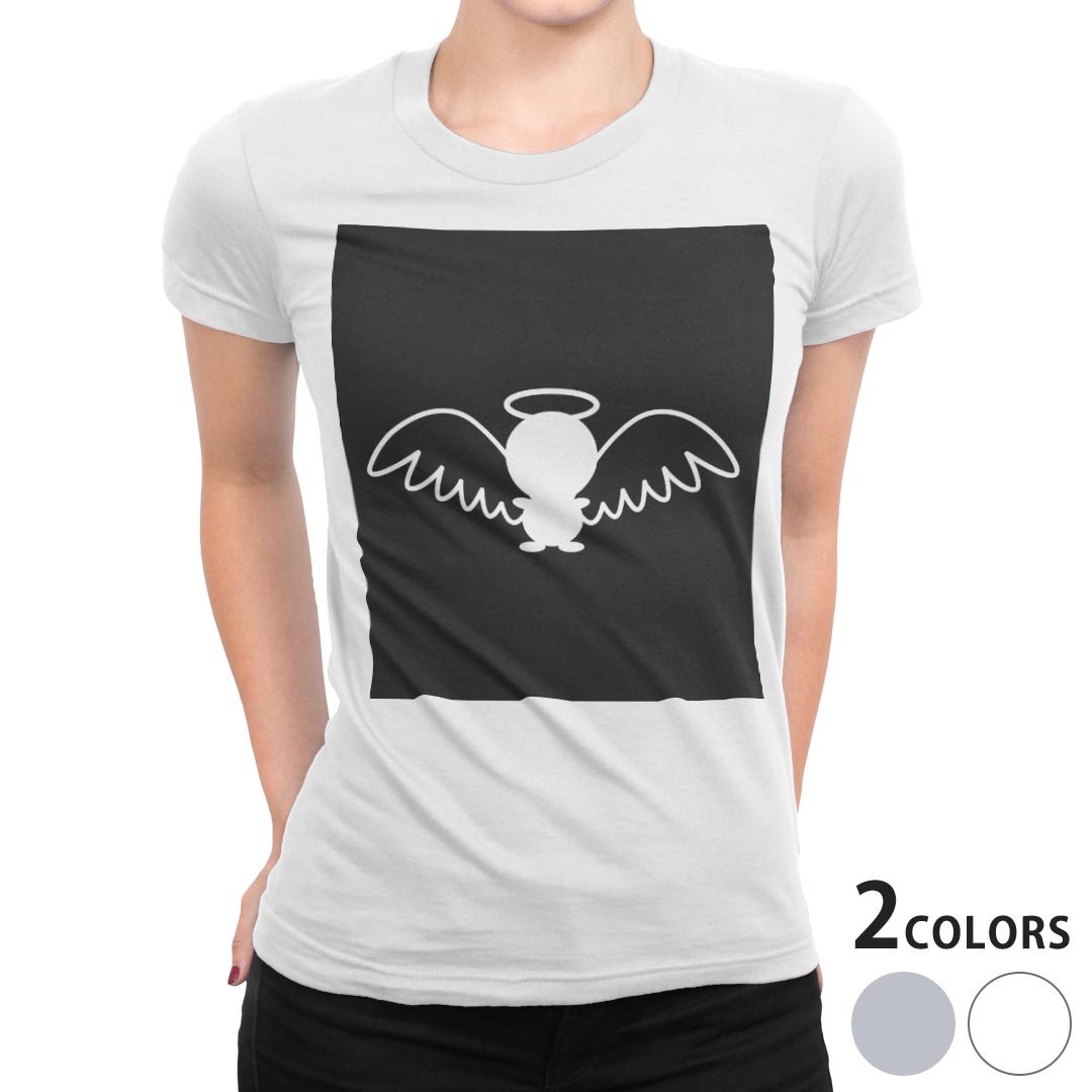 tシャツ レディース 半袖 ホワイト グレー 白　灰色 デザイン S M L XL Tシャツ ティーシャツ T shirt上記で使用したデザインTシャツはこちら▼女性用半袖Tシャツ　ホワイト・グレー全デザインはこちらから▼ ▼女性用半袖Tシ...