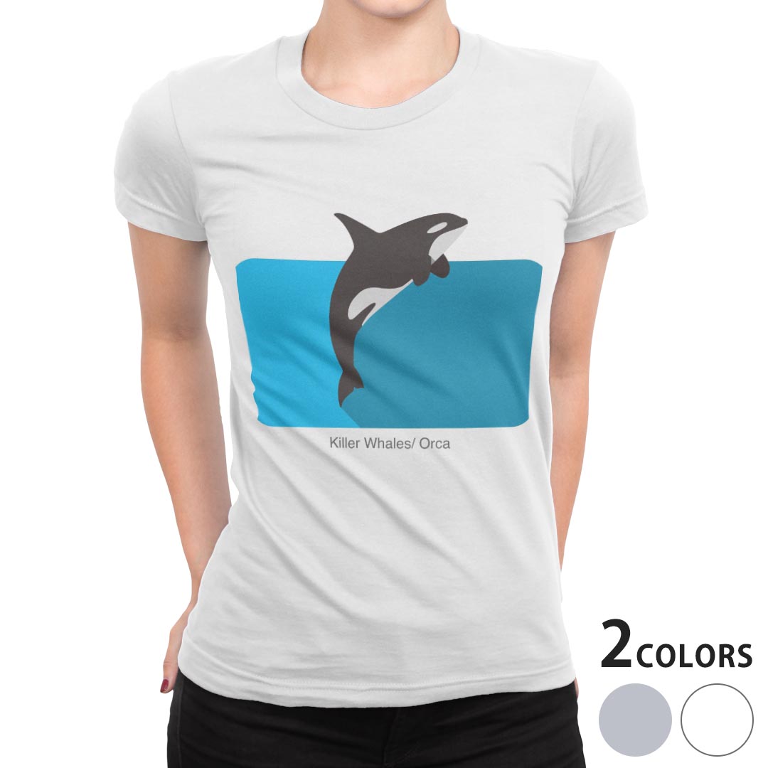 tシャツ レディース 半袖 ホワイト グレー 白　灰色 デザイン S M L XL Tシャツ ティーシャツ T shirt上記で使用したデザインTシャツはこちら▼女性用半袖Tシャツ　ホワイト・グレー全デザインはこちらから▼ ▼女性用半袖Tシ...
