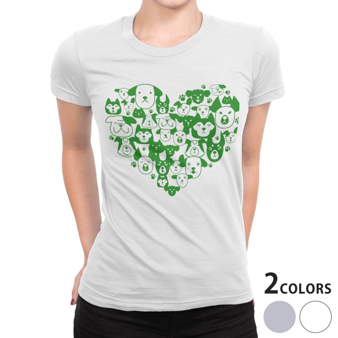 tシャツ レディース 半袖 ホワイト グレー 白　灰色 デザイン S M L XL Tシャツ ティーシャツ T shirt上記で使用したデザインTシャツはこちら▼女性用半袖Tシャツ　ホワイト・グレー全デザインはこちらから▼ ▼女性用半袖Tシ...