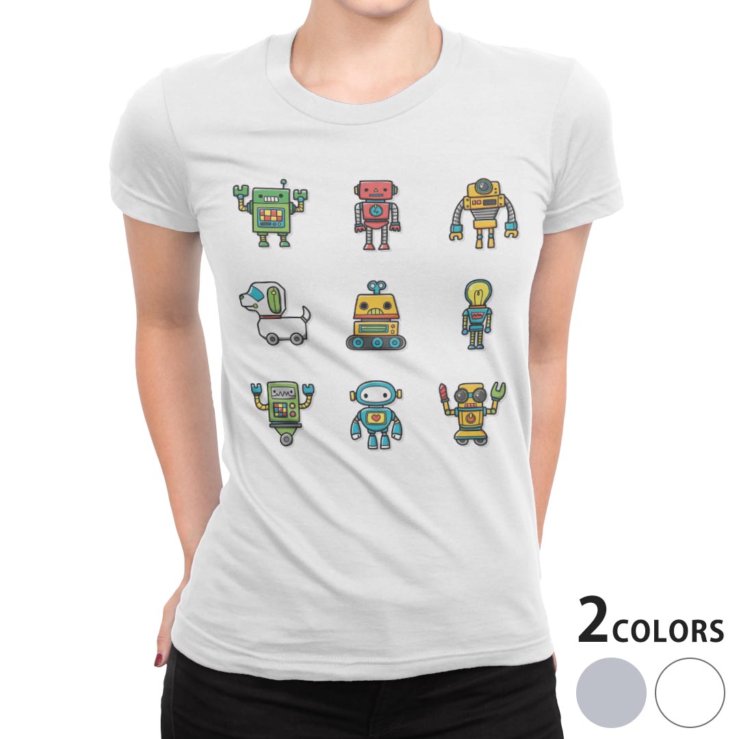 tシャツ レディース 半袖 ホワイト グレー 白　灰色 デザイン S M L XL Tシャツ ティーシャツ T shirt上記で使用したデザインTシャツはこちら▼女性用半袖Tシャツ　ホワイト・グレー全デザインはこちらから▼ ▼女性用半袖Tシ...