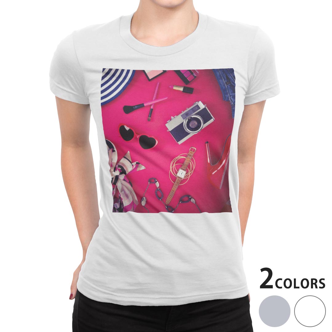 tシャツ レディース 半袖 ホワイト グレー 白　灰色 デザイン S M L XL Tシャツ ティーシャツ T shirt上記で使用したデザインTシャツはこちら▼女性用半袖Tシャツ　ホワイト・グレー全デザインはこちらから▼ ▼女性用半袖Tシ...