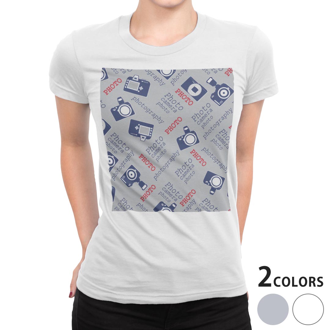 tシャツ レディース 半袖 ホワイト グレー 白　灰色 デザイン S M L XL Tシャツ ティーシャツ T shirt上記で使用したデザインTシャツはこちら▼女性用半袖Tシャツ　ホワイト・グレー全デザインはこちらから▼ ▼女性用半袖Tシ...