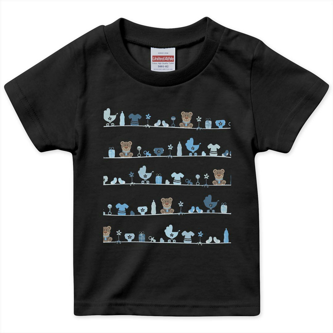 tシャツ キッズ 半袖 黒地 ブラック デザイン 90 100 110 120 130 140 150 Tシャツ ティーシャツ T shirt 上記で使用したデザインTシャツはこちら▼キッズ用Tシャツ　ブラック全デザインはこちらから▼ ▼キ...