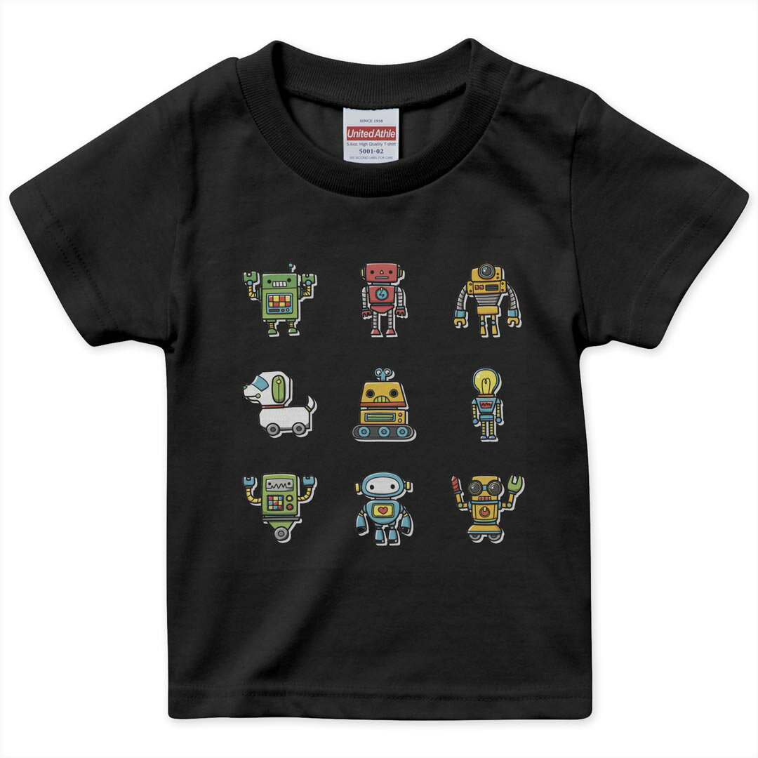 tシャツ キッズ 半袖 黒地 ブラック デザイン 90 100 110 120 130 140 150 Tシャツ ティーシャツ T shirt 上記で使用したデザインTシャツはこちら▼キッズ用Tシャツ　ブラック全デザインはこちらから▼ ▼キ...