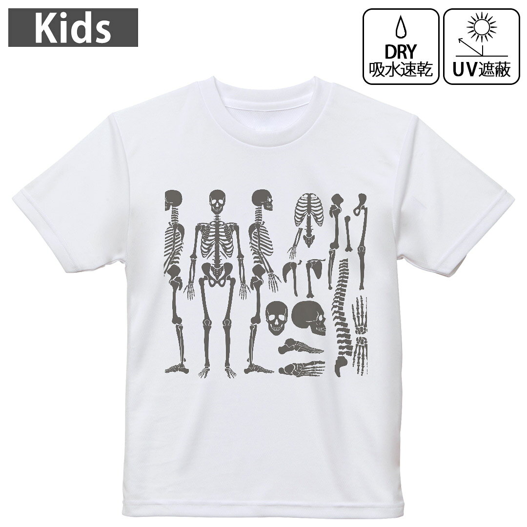 キッズ 子供 こども ドライTシャツ ホワイト 半袖 4.1オンス トレーニング スポーツ ジム 運動会 ドライアスレチック UVカット 紫外線遮蔽 吸水速乾 デザイン Tshirt シワが付きにくい 乾きやすい 120 130 140 1...