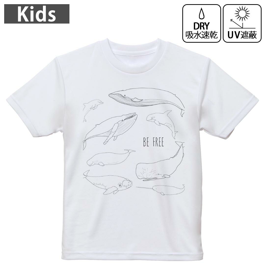 キッズ 子供 こども ドライTシャツ ホワイト 半袖 4.1オンス トレーニング スポーツ ジム 運動会 ドライアスレチック UVカット 紫外線遮蔽 吸水速乾 デザイン Tshirt シワが付きにくい 乾きやすい 120 130 140 1...