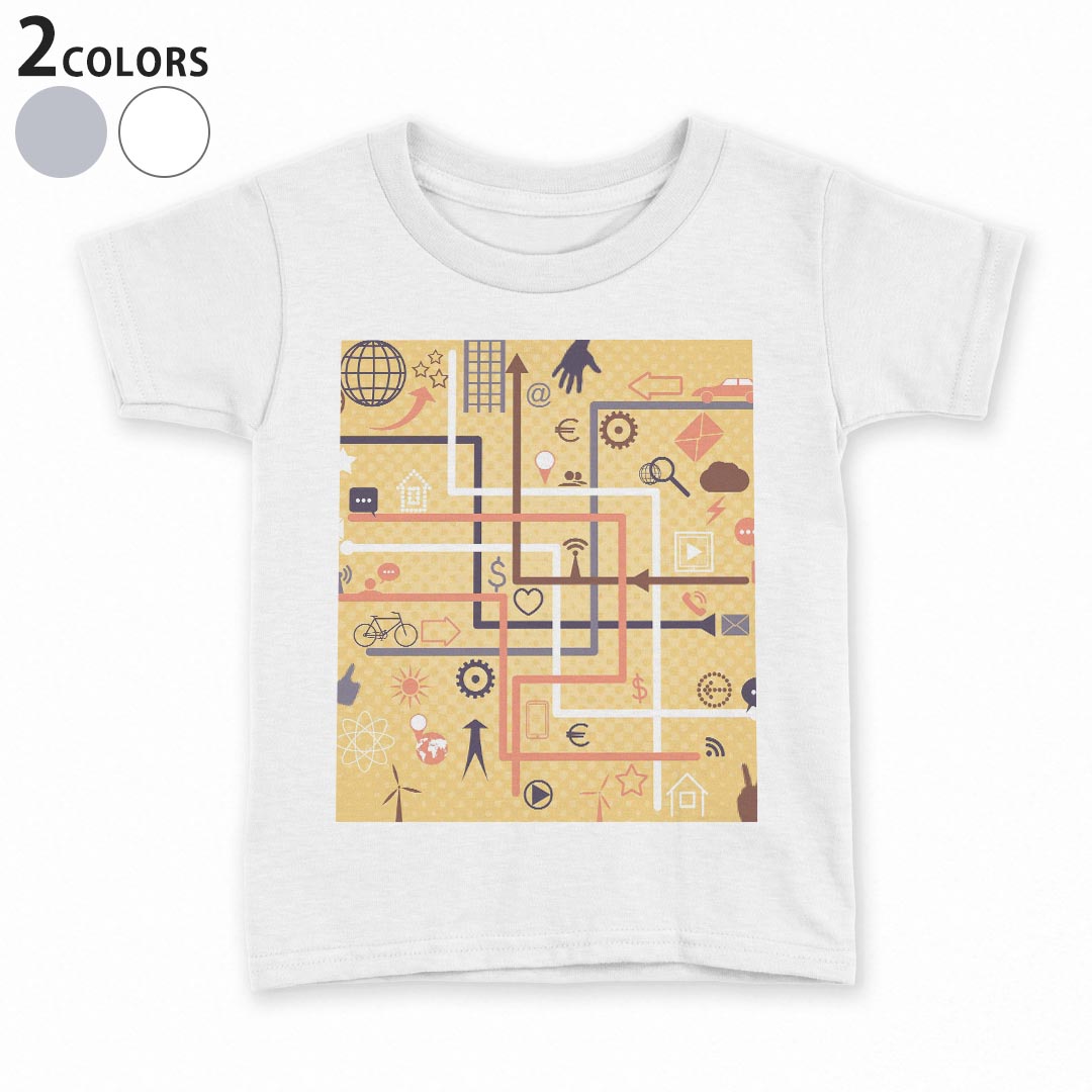 tシャツ キッズ 半袖 白地 灰色 ホワイト グレー デザイン 90 100 110 120 130 140 150 Tシャツ ティーシャツ T shirt上記で使用したデザインTシャツはこちら▼キッズ用Tシャツ　グレー・ホワイト全デザイン...