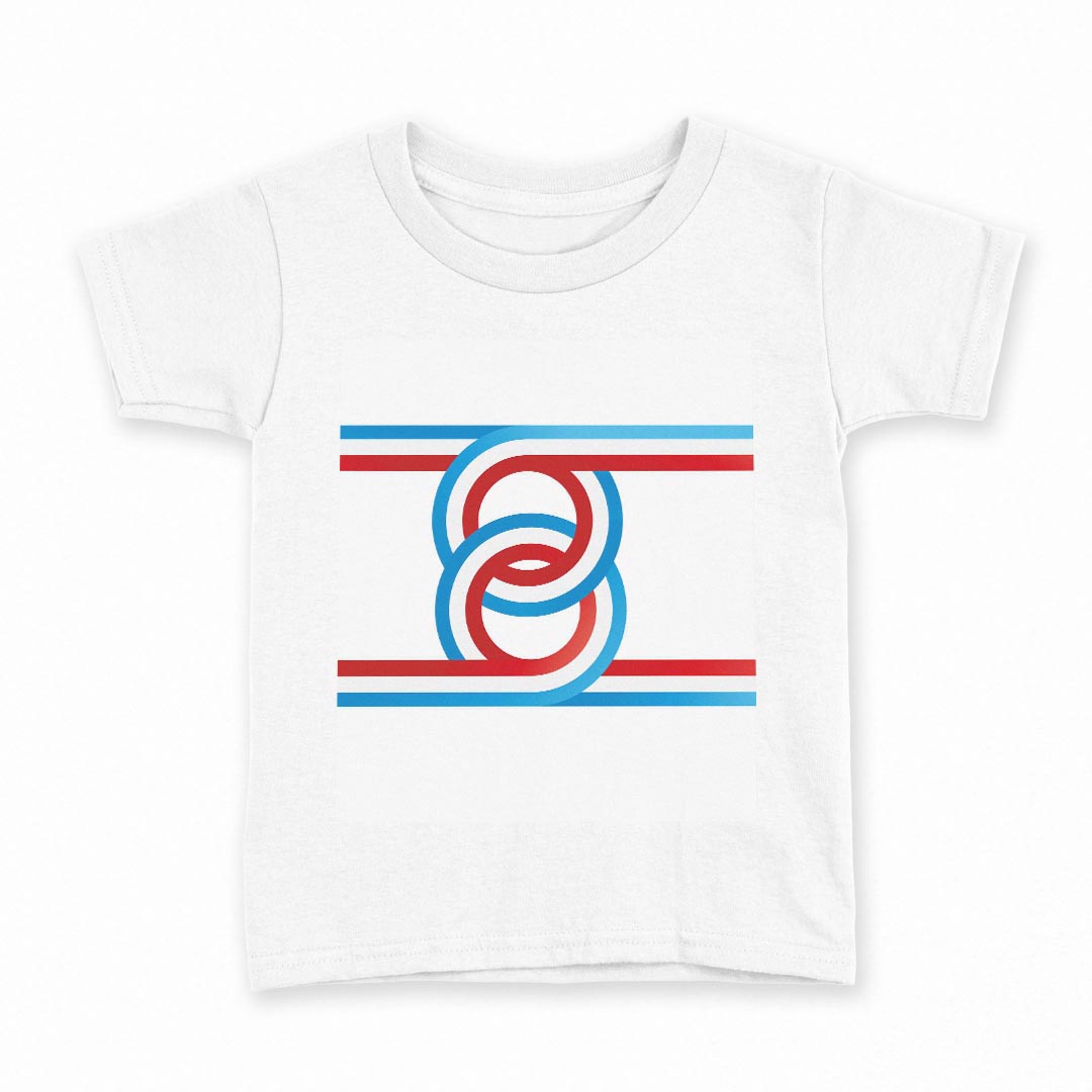 tシャツ キッズ 半袖 白地 灰色 ホワイト グレー デザイン 90 Tシャツ ティーシャツ T shirt上記で使用したデザインTシャツはこちら同じデザインの各サイズはこちらから▼　▼　▼　▼　▼ ▼キッズ用Tシャツ　グレー・ホワイト全デ...