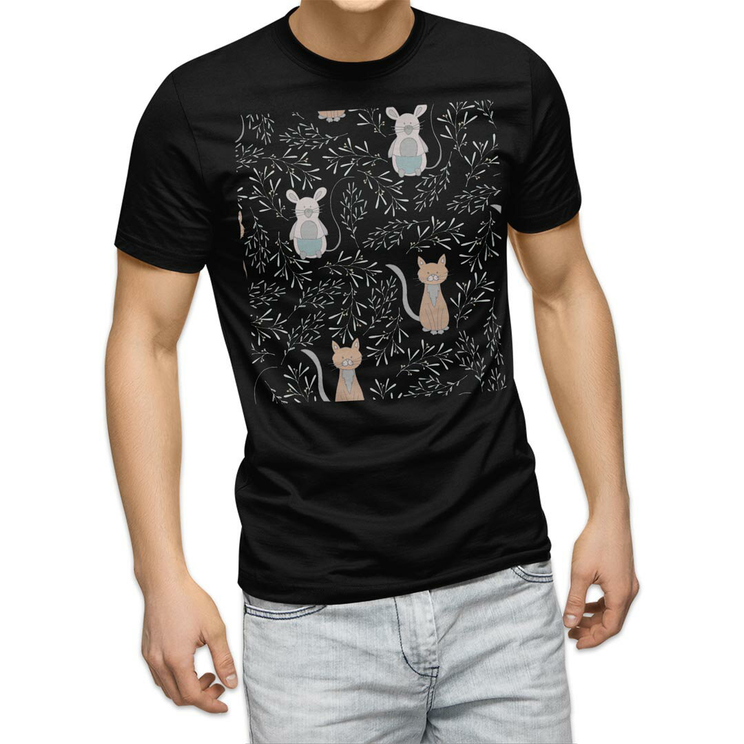 tシャツ メンズ 半袖 ブラック デザイン XS S M L XL 2XL Tシャツ ティーシャツ T shirt　黒 上記で使用したデザインTシャツはこちら▼男性用半袖Tシャツ　ブラック全デザインはこちらから▼▼男性用半袖Tシャツ　ホワイ...