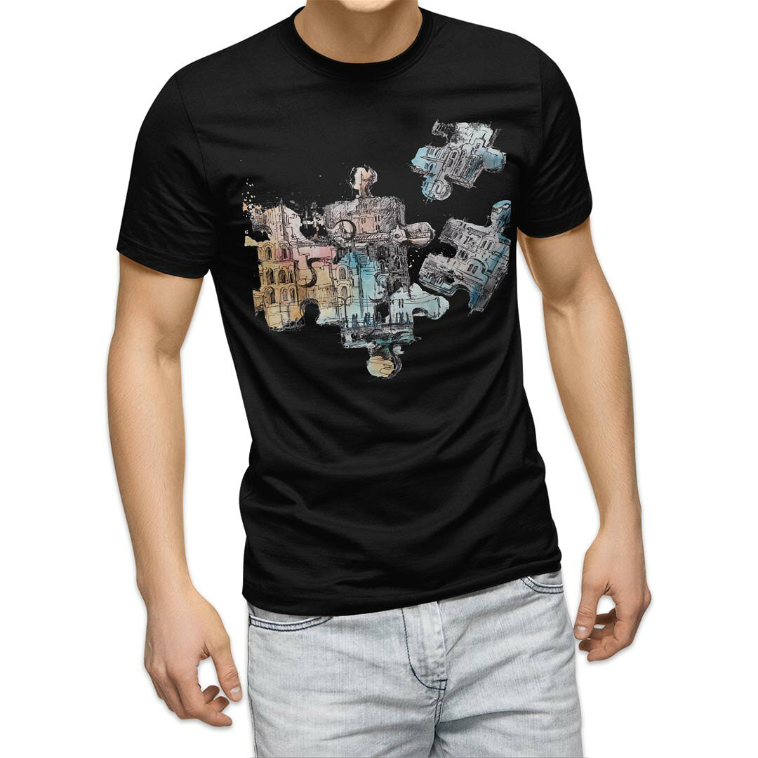 tシャツ メンズ 半袖 ブラック デザイン XS S M L XL 2XL Tシャツ ティーシャツ T shirt　黒 上記で使用したデザインTシャツはこちら▼男性用半袖Tシャツ　ブラック全デザインはこちらから▼▼男性用半袖Tシャツ　ホワイ...