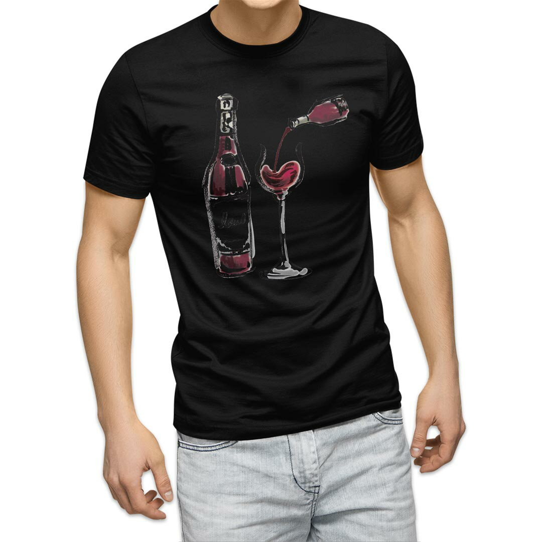 tシャツ メンズ 半袖 ブラック デザイン XS S M L XL 2XL Tシャツ ティーシャツ T shirt　黒 上記で使用したデザインTシャツはこちら▼男性用半袖Tシャツ　ブラック全デザインはこちらから▼▼男性用半袖Tシャツ　ホワイ...