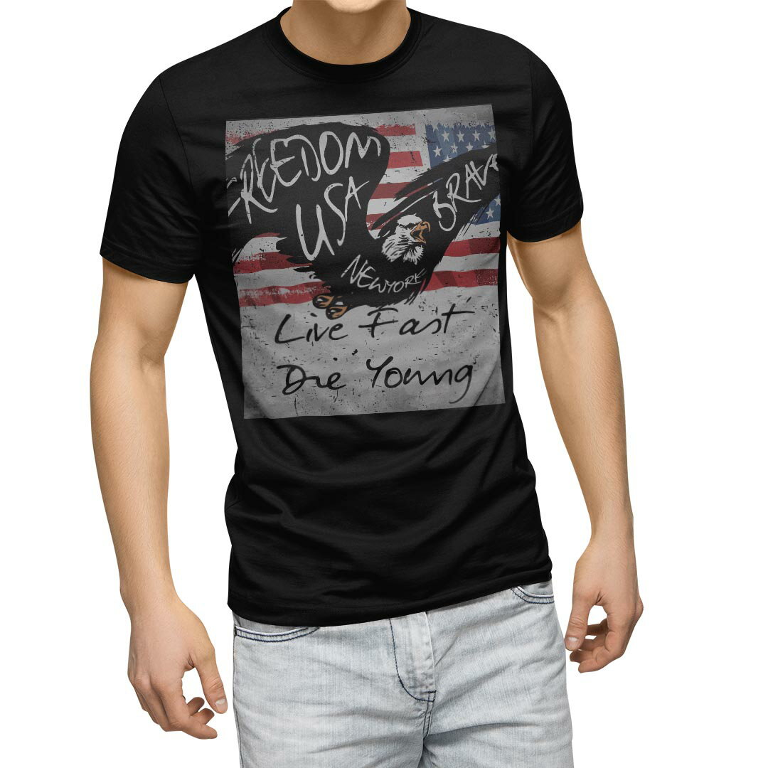 tシャツ メンズ 半袖 ブラック デザイン XS S M L XL 2XL Tシャツ ティーシャツ T shirt　黒 上記で使用したデザインTシャツはこちら▼男性用半袖Tシャツ　ブラック全デザインはこちらから▼▼男性用半袖Tシャツ　ホワイ...