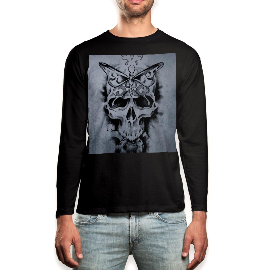 ロング tシャツ メンズ 長袖 ブラック デザイン XS S M L XL 2XL ロンT ティーシャツ 黒 black T shirt long sleeve▼男性用ロングTシャツ ブラック全デザインはこちらから▼▼男性用ロングTシャツ ...