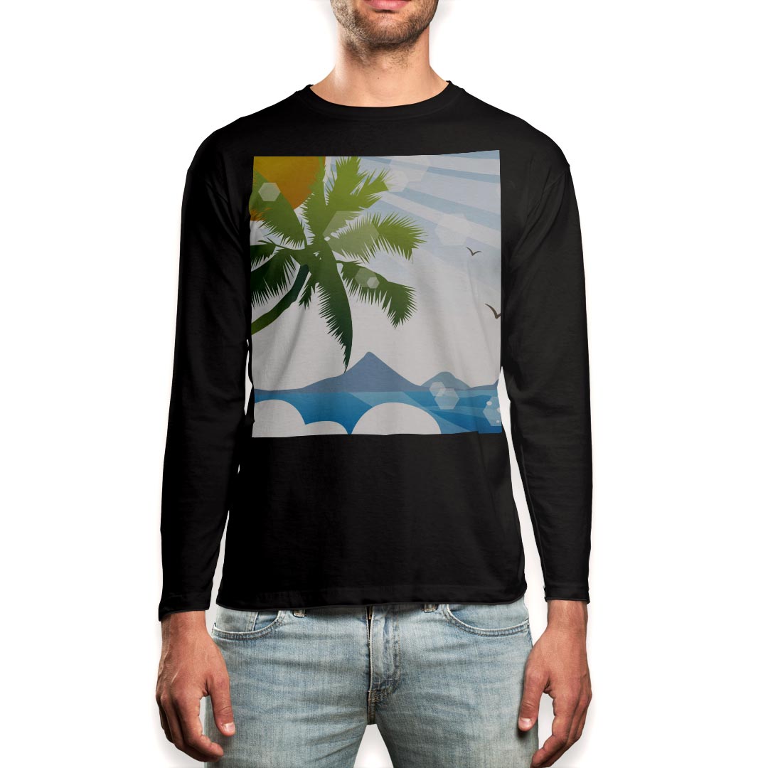 ロング tシャツ メンズ 長袖 ブラック デザイン XS S M L XL 2XL ロンT ティーシャツ 黒 black T shirt long sleeve▼男性用ロングTシャツ ブラック全デザインはこちらから▼▼男性用ロングTシャツ ...