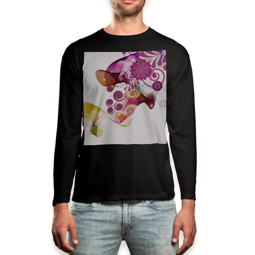 ロング tシャツ メンズ 長袖 ブラック デザイン XS S M L XL 2XL ロンT ティーシャツ 黒 black T shirt long sleeve▼男性用ロングTシャツ ブラック全デザインはこちらから▼▼男性用ロングTシャツ ...