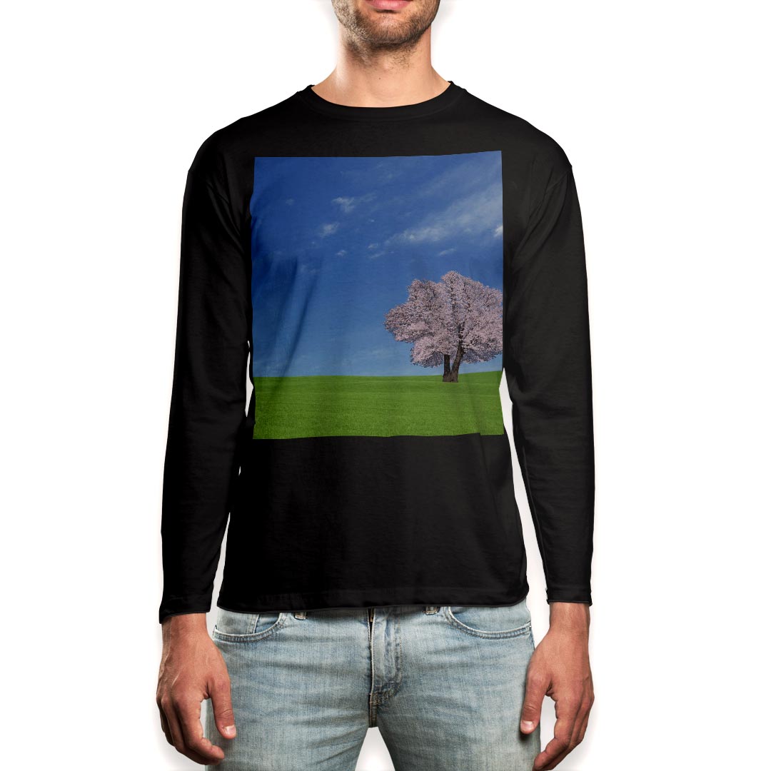 ロング tシャツ メンズ 長袖 ブラック デザイン XS S M L XL 2XL ロンT ティーシャツ 黒 black T shirt long sleeve▼男性用ロングTシャツ ブラック全デザインはこちらから▼▼男性用ロングTシャツ ...