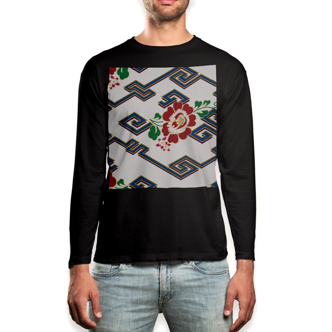 ロング tシャツ メンズ 長袖 ブラック デザイン XS S M L XL 2XL ロンT ティーシャツ 黒 black T shirt long sleeve▼男性用ロングTシャツ ブラック全デザインはこちらから▼▼男性用ロングTシャツ ...