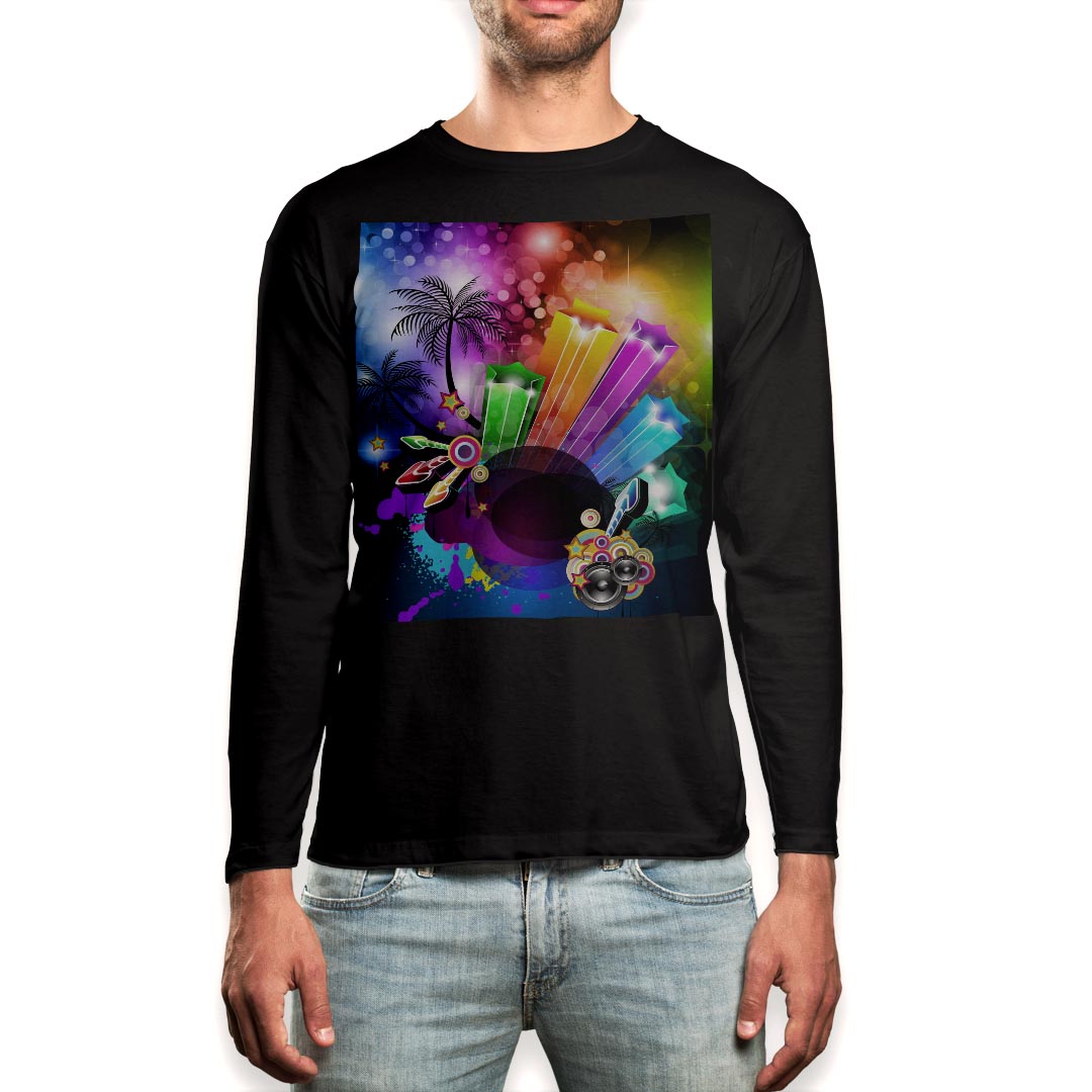 ロング tシャツ メンズ 長袖 ブラック デザイン XS S M L XL 2XL ロンT ティーシャツ 黒 black T shirt long sleeve▼男性用ロングTシャツ ブラック全デザインはこちらから▼▼男性用ロングTシャツ ...