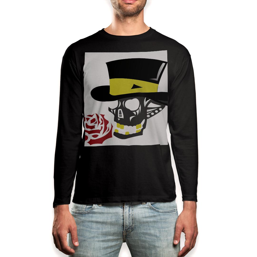 ロング tシャツ メンズ 長袖 ブラック デザイン XS S M L XL 2XL ロンT ティーシャツ 黒 black T shirt long sleeve▼男性用ロングTシャツ ブラック全デザインはこちらから▼▼男性用ロングTシャツ ...