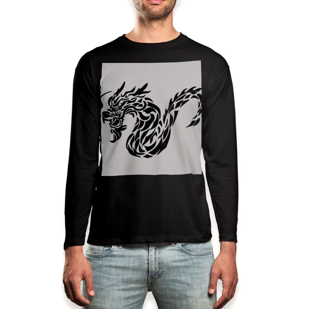 ロング tシャツ メンズ 長袖 ブラック デザイン XS S M L XL 2XL ロンT ティーシャツ 黒 black T shirt long sleeve▼男性用ロングTシャツ ブラック全デザインはこちらから▼▼男性用ロングTシャツ ...